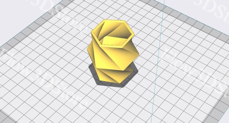 Modern Helical Planter 3D Print STL File - Etsy