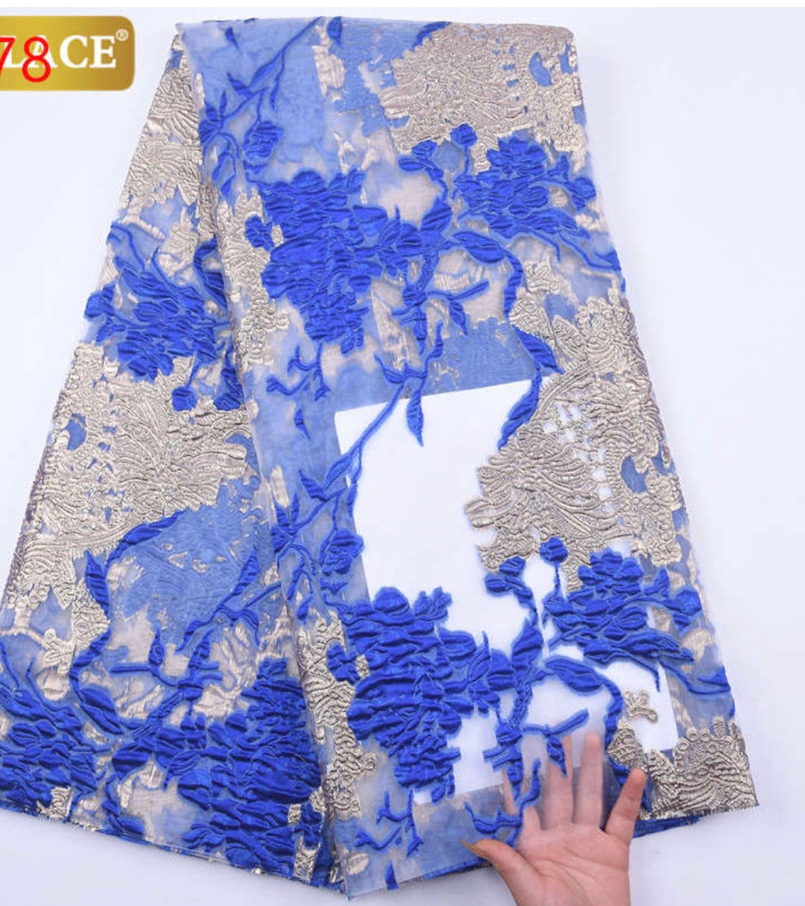 New High Quality Gild Lace. French Lace Fabric for Women Dress. African ...