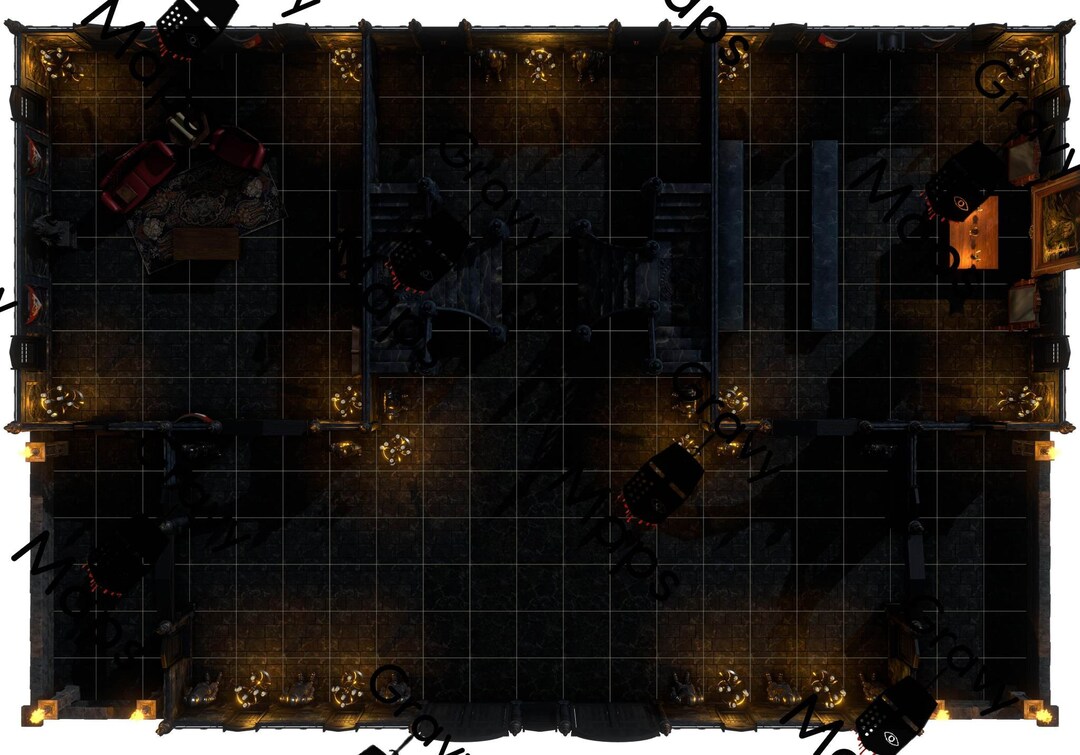 Dnd Evil Castlenight Digital Maps - Etsy