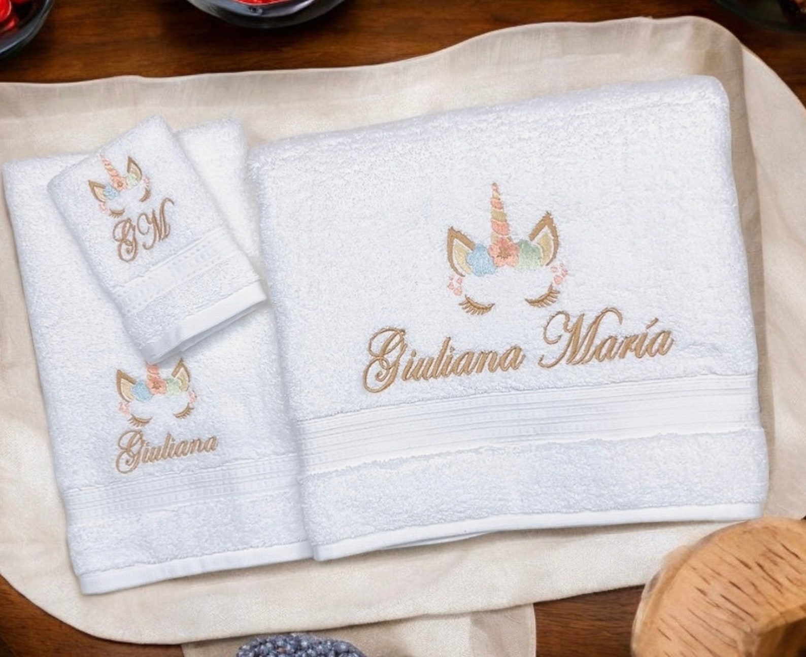 Personalized Bath Towel, Embroidered Towel, Monogrammed Bath Towel ...