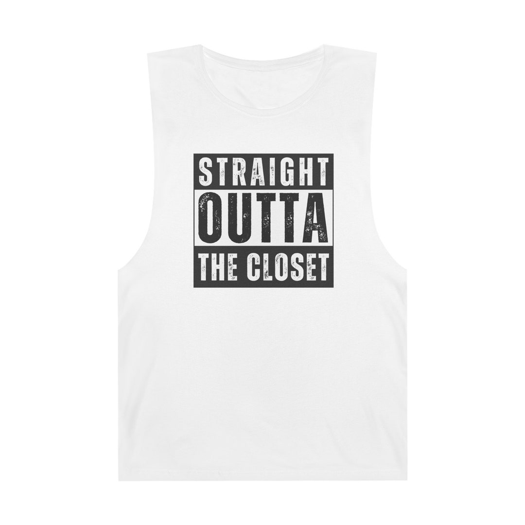 Straight Outta the Closet LGBTQ Pride Unisex Barnard Tank - Etsy