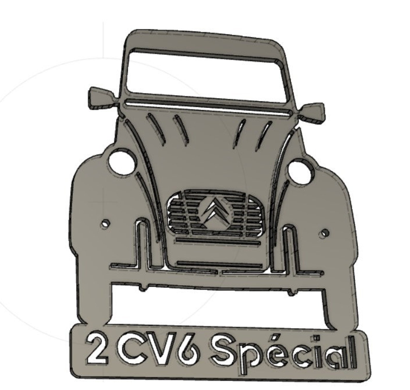 2CV Citroën Car DXF File CNC Plasma & Laser Cutting - Etsy