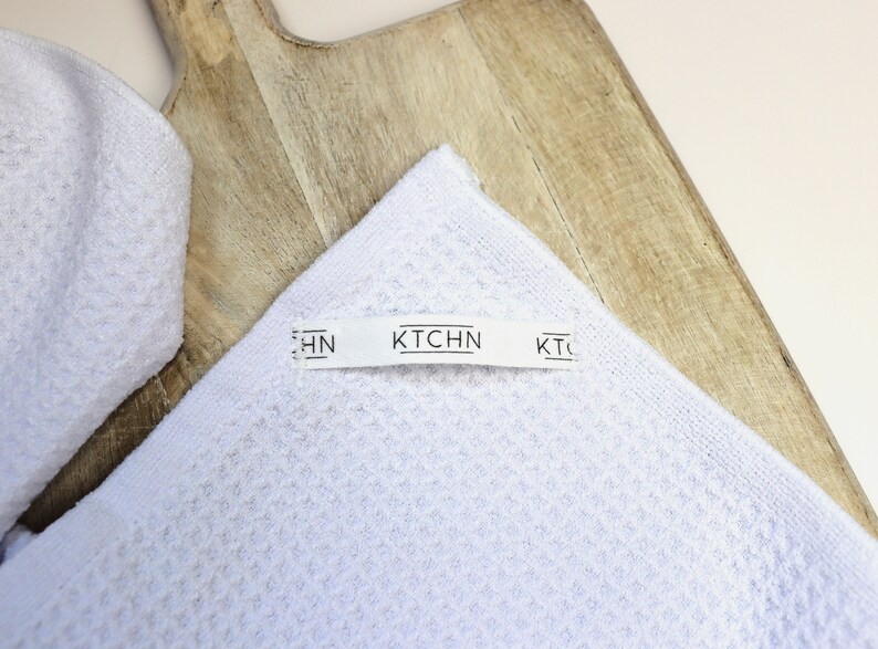 KTCHN Floral Abstract Kitchen Hand Tea Towel Double Sided Printed ...