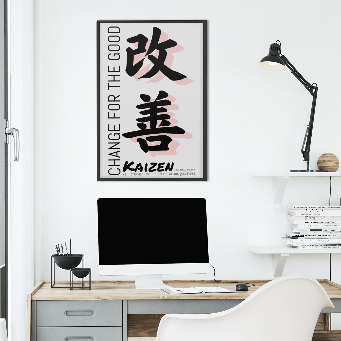 Wall Art. Japanese Art. Kaizen Poster. Matte. Unique Poster. - Etsy