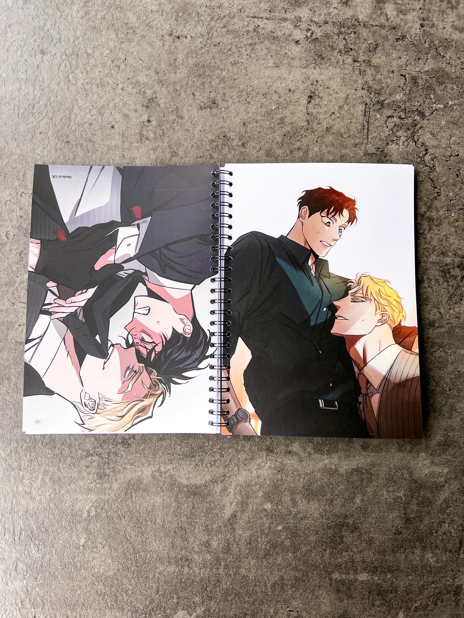 BL Notebook roses and Champagne Yaoi Manhwa A5 Matte Journal 150 Lined ...