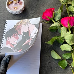 BL Notebook roses and Champagne Yaoi Manhwa A5 Matte Journal 150 Lined ...