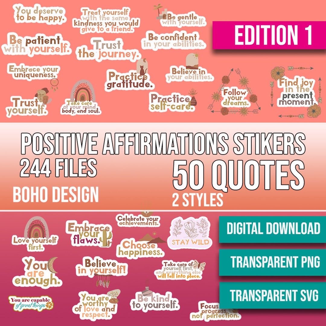 244 Files, 50 Quotes, Everyday Digital Goodnotes Inspirational ...