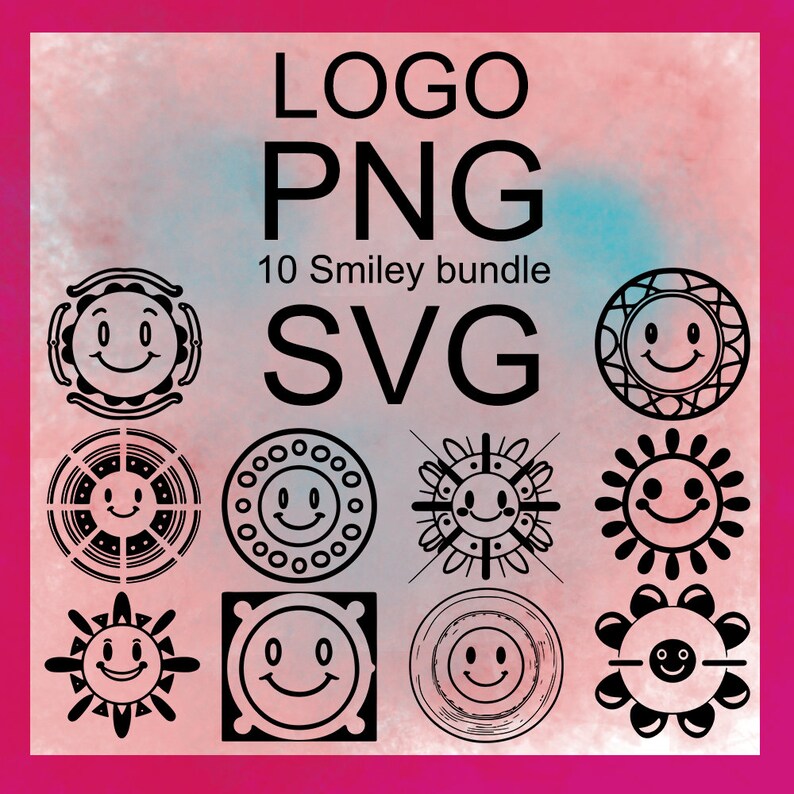 Smiley Face PNG SVG, Smiley Svg, Smiley PNG, Happy Face Svg, Emoji Svg ...