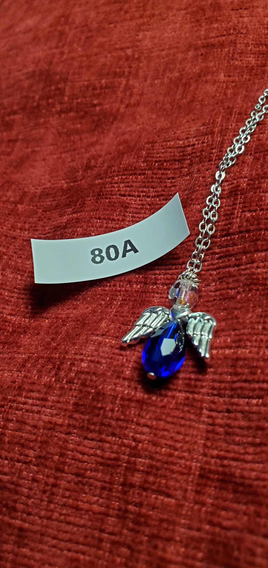 Colorful Angel Pendant Necklaces That You Choose Angel Wing Style and ...