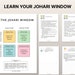 Johari Window Resource Workbook | Self-awareness Worksheets | Digital ...