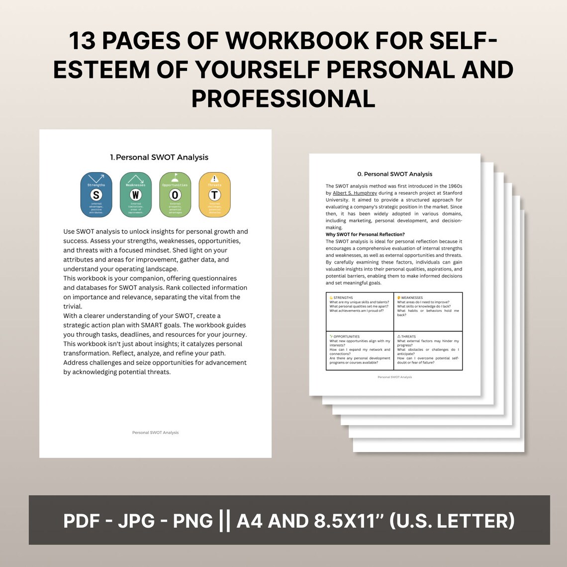 SWOT Analysis Template, Business and Personal Planner Swot Analysis ...