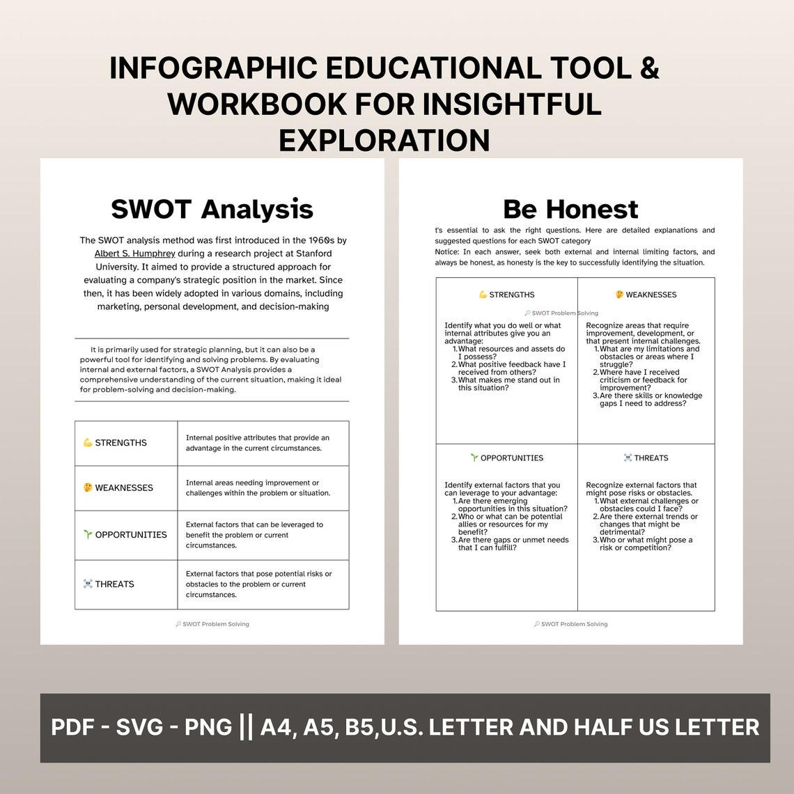 SWOT Analysis Workbook for Making Decisions and Effective Change ...