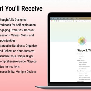 Learn Your Ikigai Notion Template Workbook With a Guide to Self-work ...