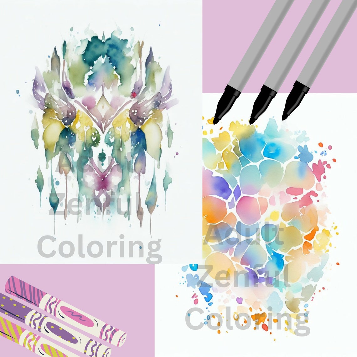 Printable Reverse Coloring Pages paisley, Butterfly, Moth Themed ...