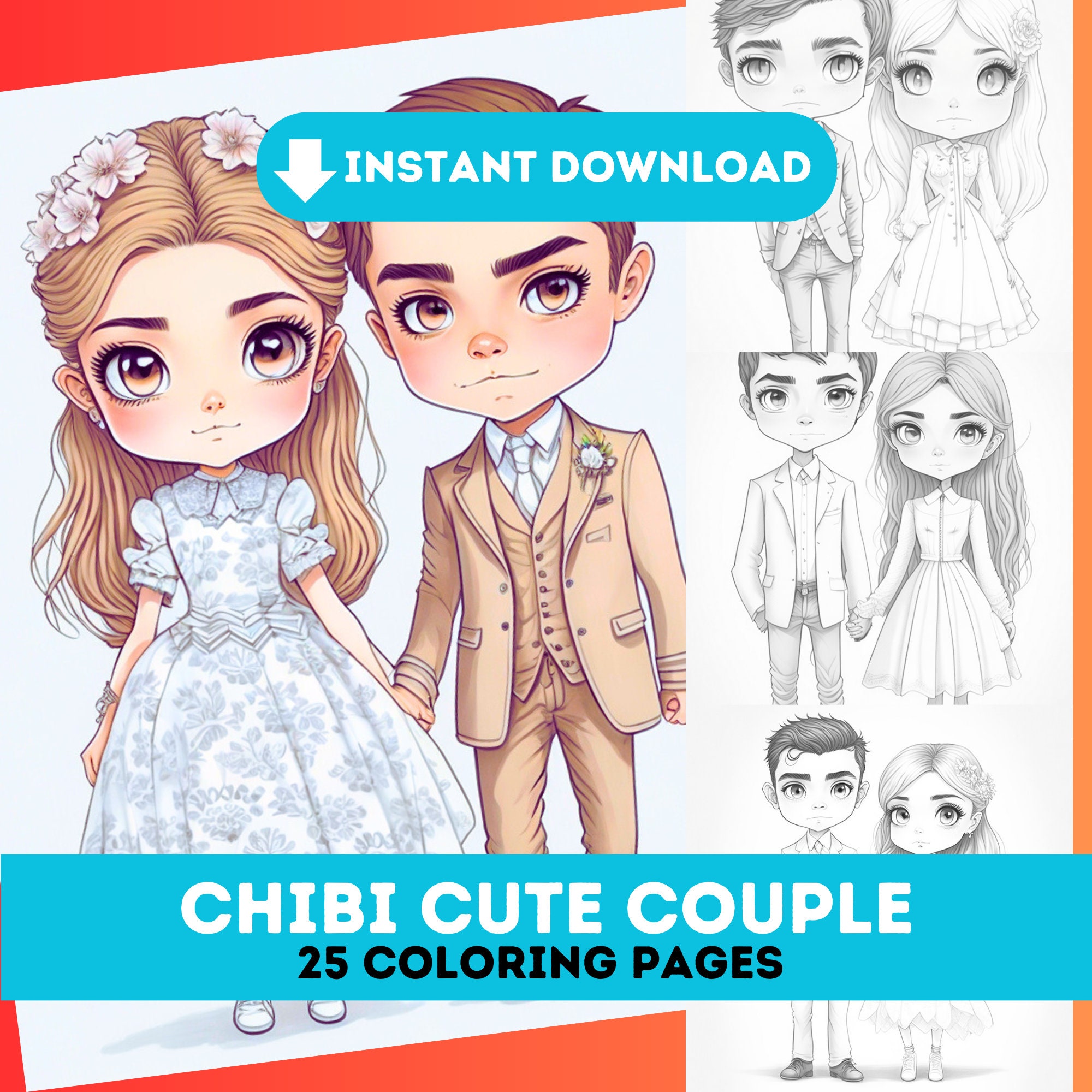 Chibi Boy Coloring Pages