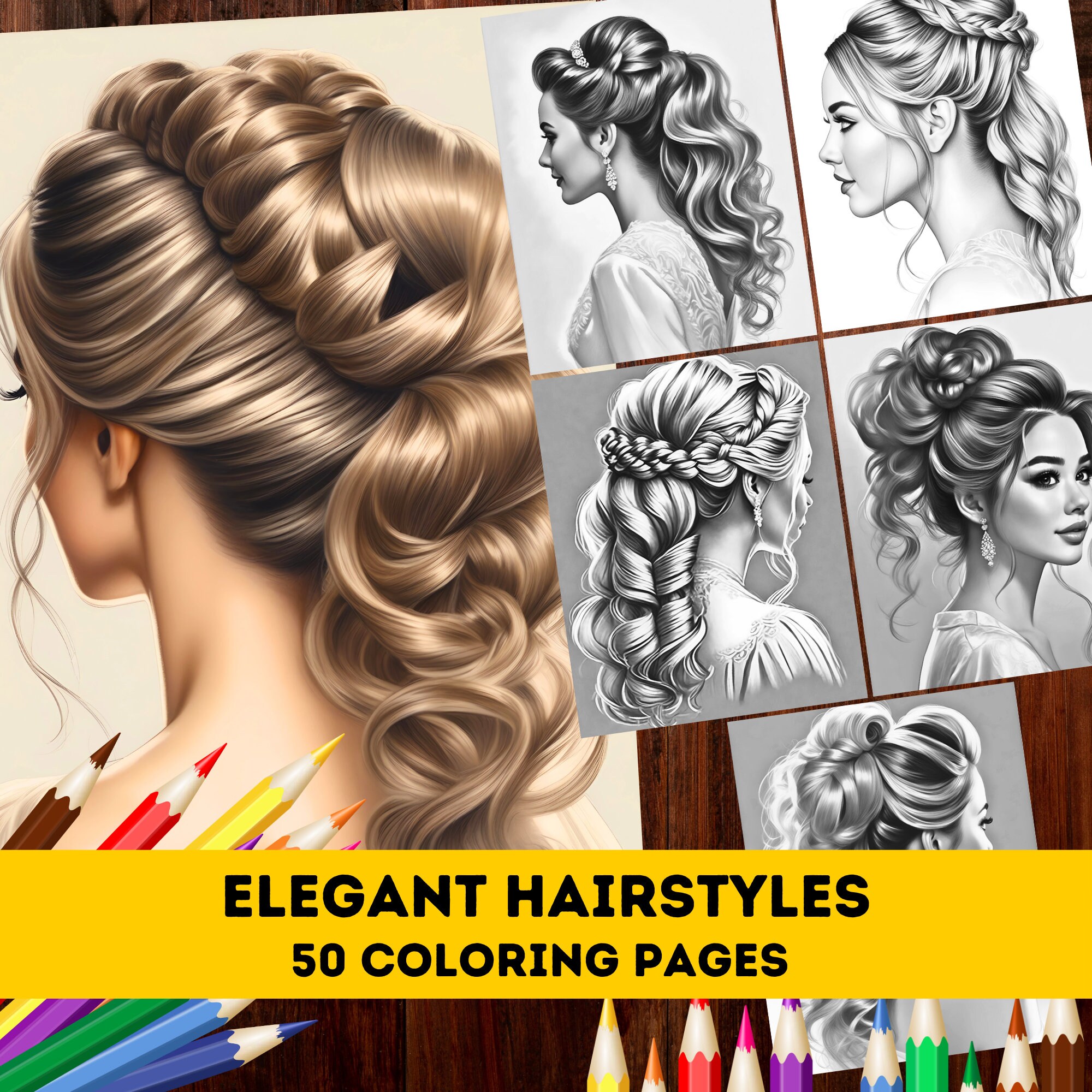 50 Elegant Hairstyle Grayscale Coloring Pages Gorgeous Hairstyle Inspo ... 50 Elegant Hairstyle Grayscale Coloring Pages Gorgeous Hairstyle Inspo ...