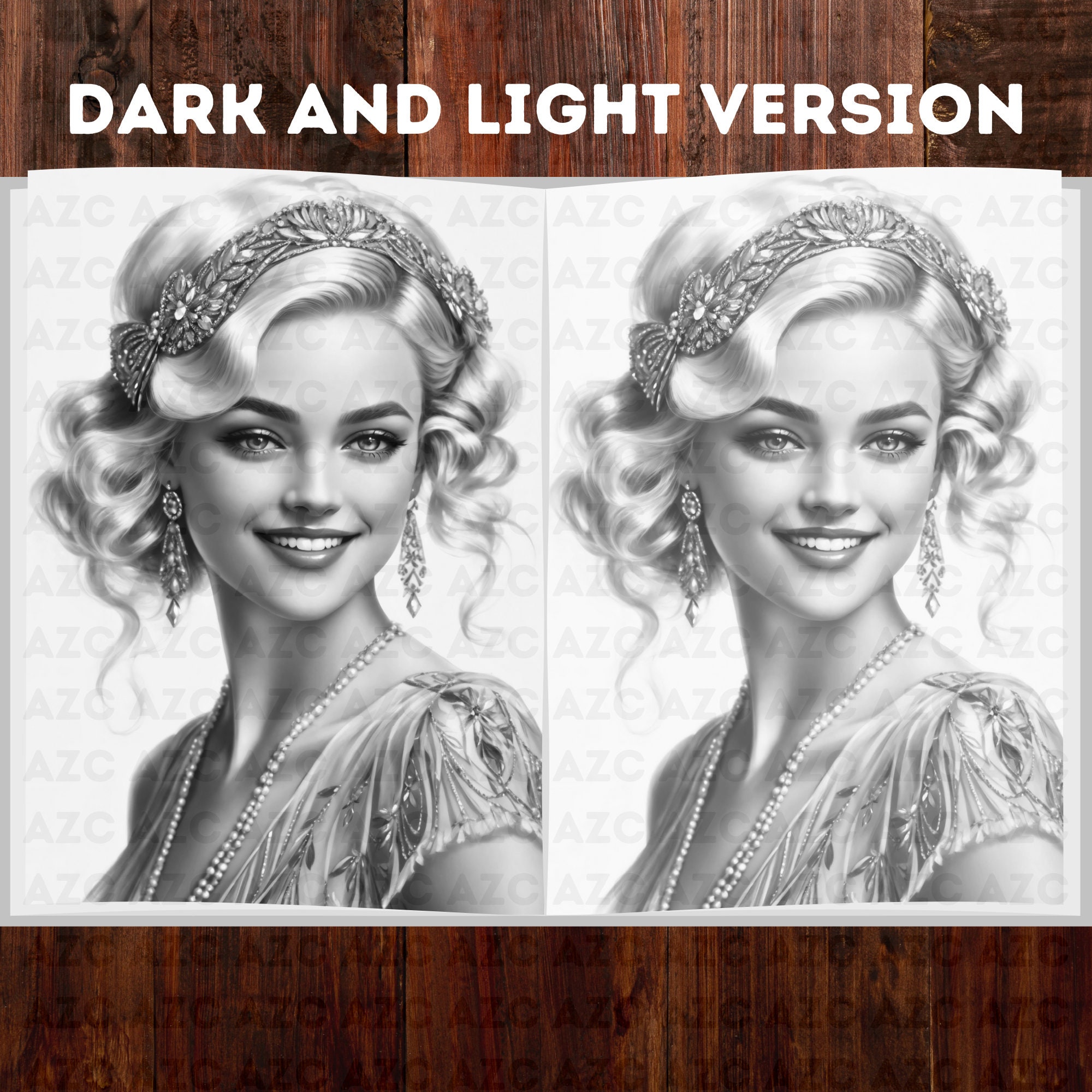 16 Elegant Vintage Gatsby Girls Coloring Book Pages 1920s Great Gatsby ...