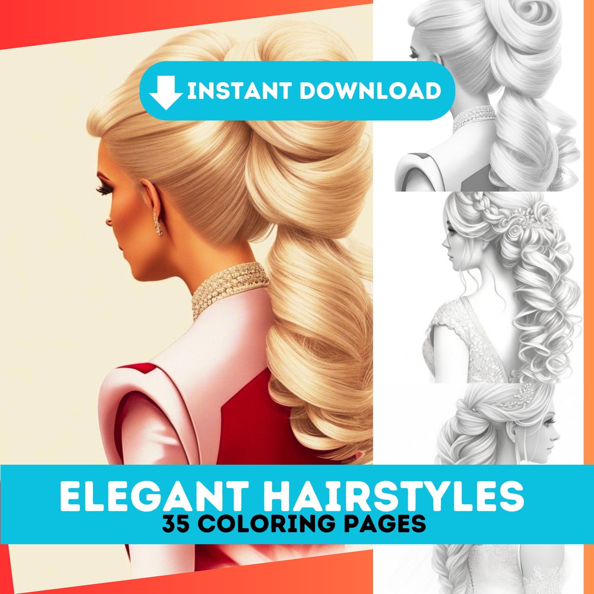 50 Elegant Hairstyle Grayscale Coloring Pages Gorgeous Hairstyle Inspo ... 50 Elegant Hairstyle Grayscale Coloring Pages Gorgeous Hairstyle Inspo ...