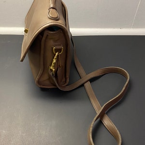 Vintage Coach Brown Tan Leather Court Bag Crossbody Style 9870 ...