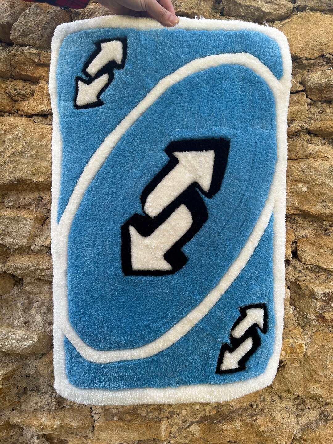 Handmade UNO Nursery Rug. Handmade Rug UNO Size 46 by 70 Cm - Etsy