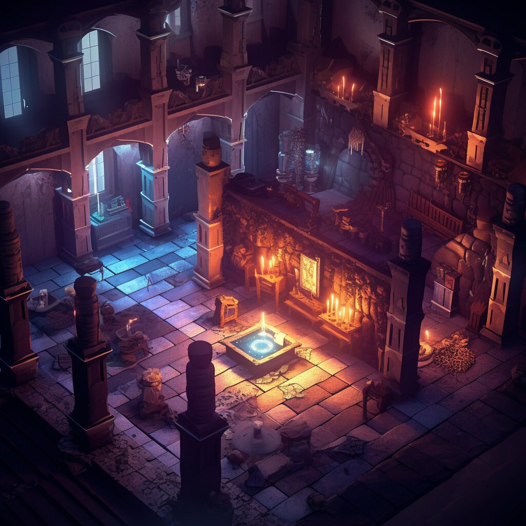 Magical Temple, Cathedral Altar Maps, Dnd Battle Map, D&D, Battlemap ...