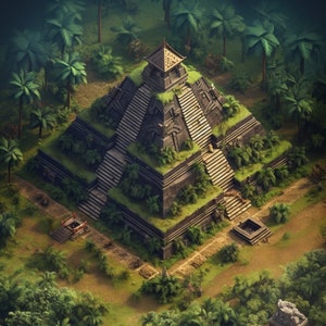 The Fallen Aztec Empire Maps, Dnd Battle Map, D&D, Battlemap, Dungeons ...