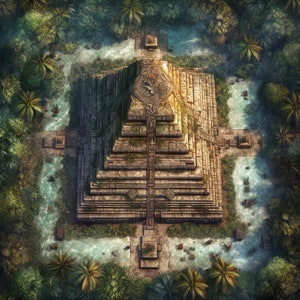 The Fallen Aztec Empire Maps, Dnd Battle Map, D&D, Battlemap, Dungeons ...