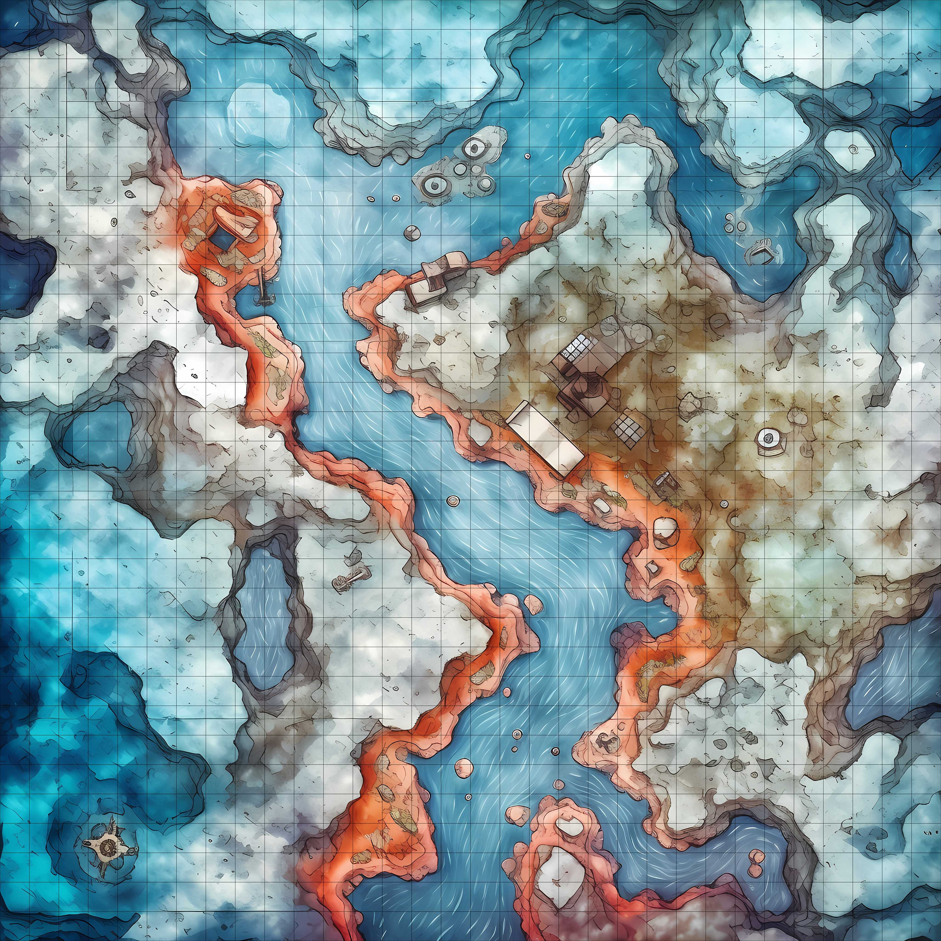 Maps of Forgotten Lands, Forests, Mountains, Valleys, Canyons, Dnd ...