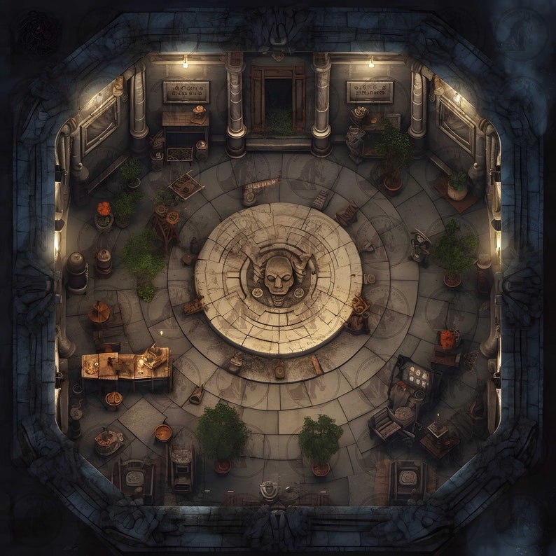 Dungeon Rooms Maps Dnd Battle Map D&D Battlemap Dungeons - Etsy New Zealand