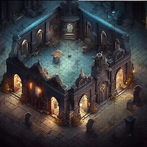 Magical Temple, Cathedral Altar Maps, Dnd Battle Map, D&D, Battlemap ...