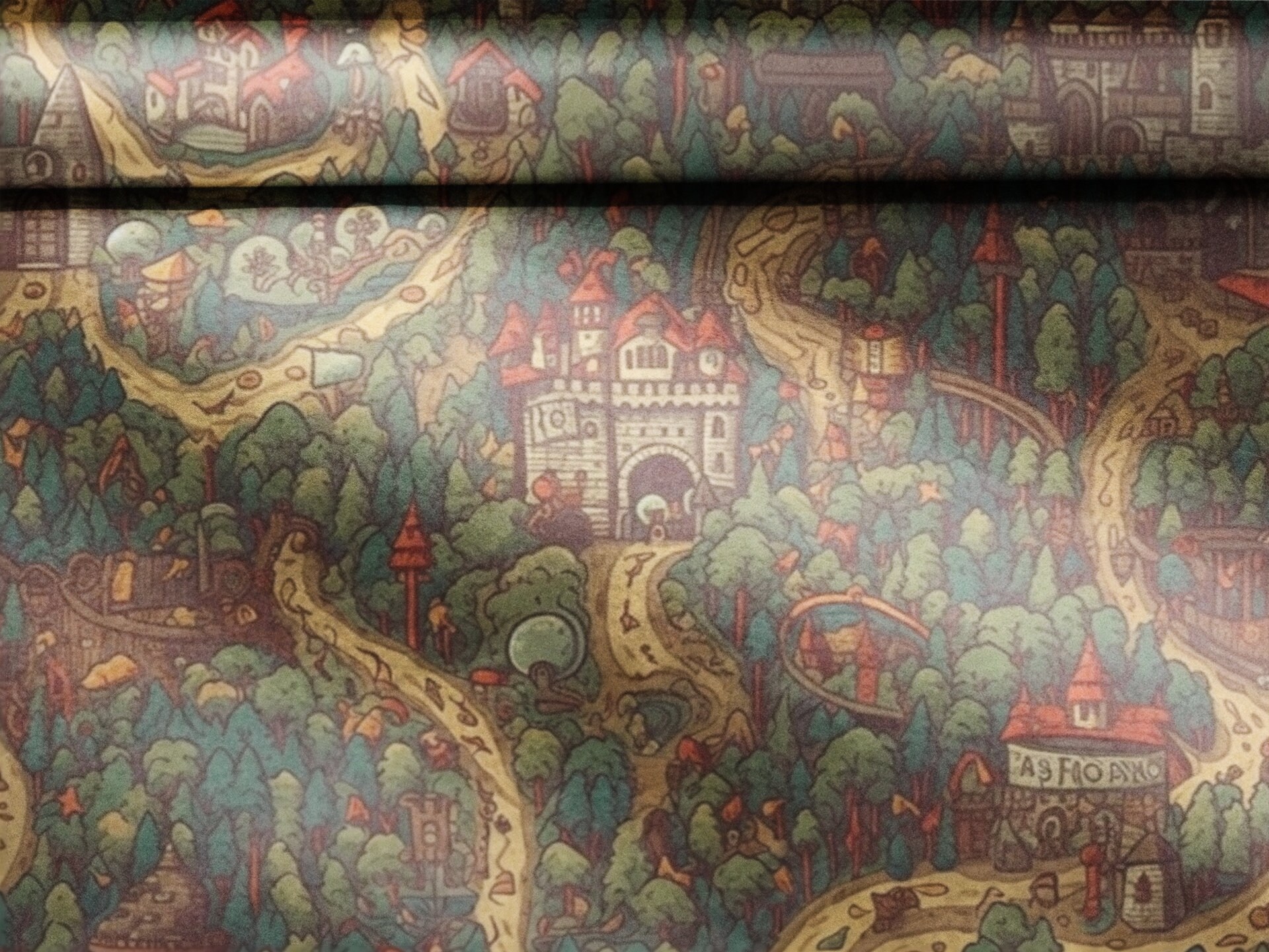 Adventure Maps Seamless Patterns, 10 Maps, for Paper, Wallpaper, Fabric ...