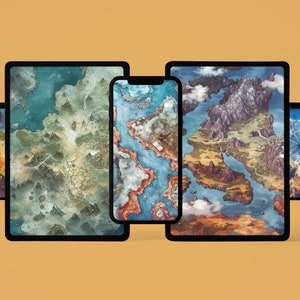 Maps of Forgotten Lands, Forests, Mountains, Valleys, Canyons, Dnd ...