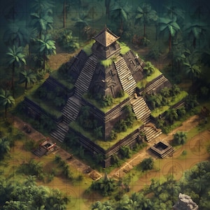 The Fallen Aztec Empire Maps, Dnd Battle Map, D&D, Battlemap, Dungeons ...