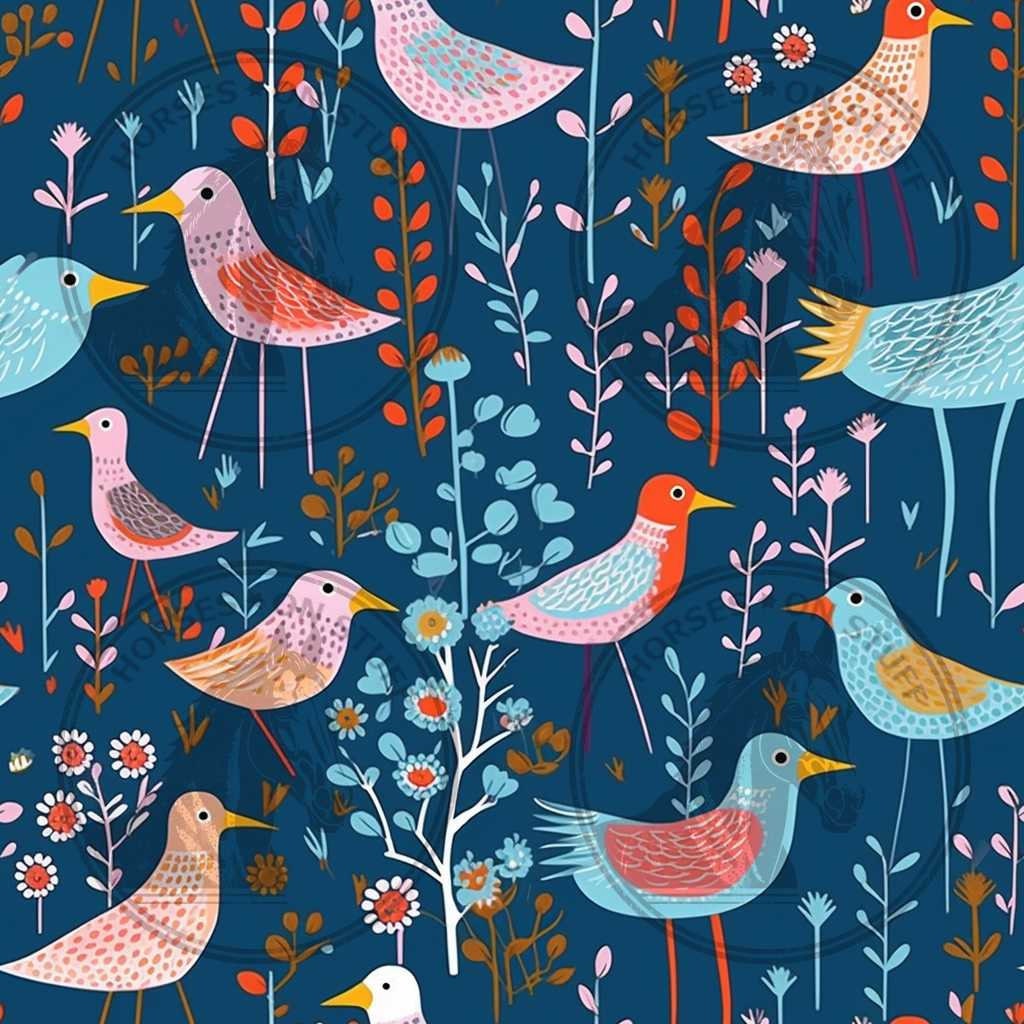8 Colorful Pastel Bird Patterns, Wallpaper, Seamless Pattern for Paper ...