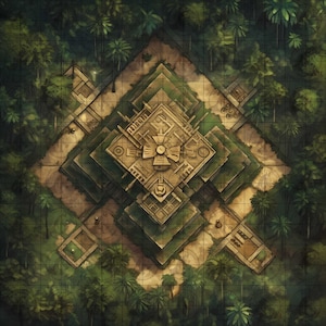 The Fallen Aztec Empire Maps, Dnd Battle Map, D&D, Battlemap, Dungeons ...