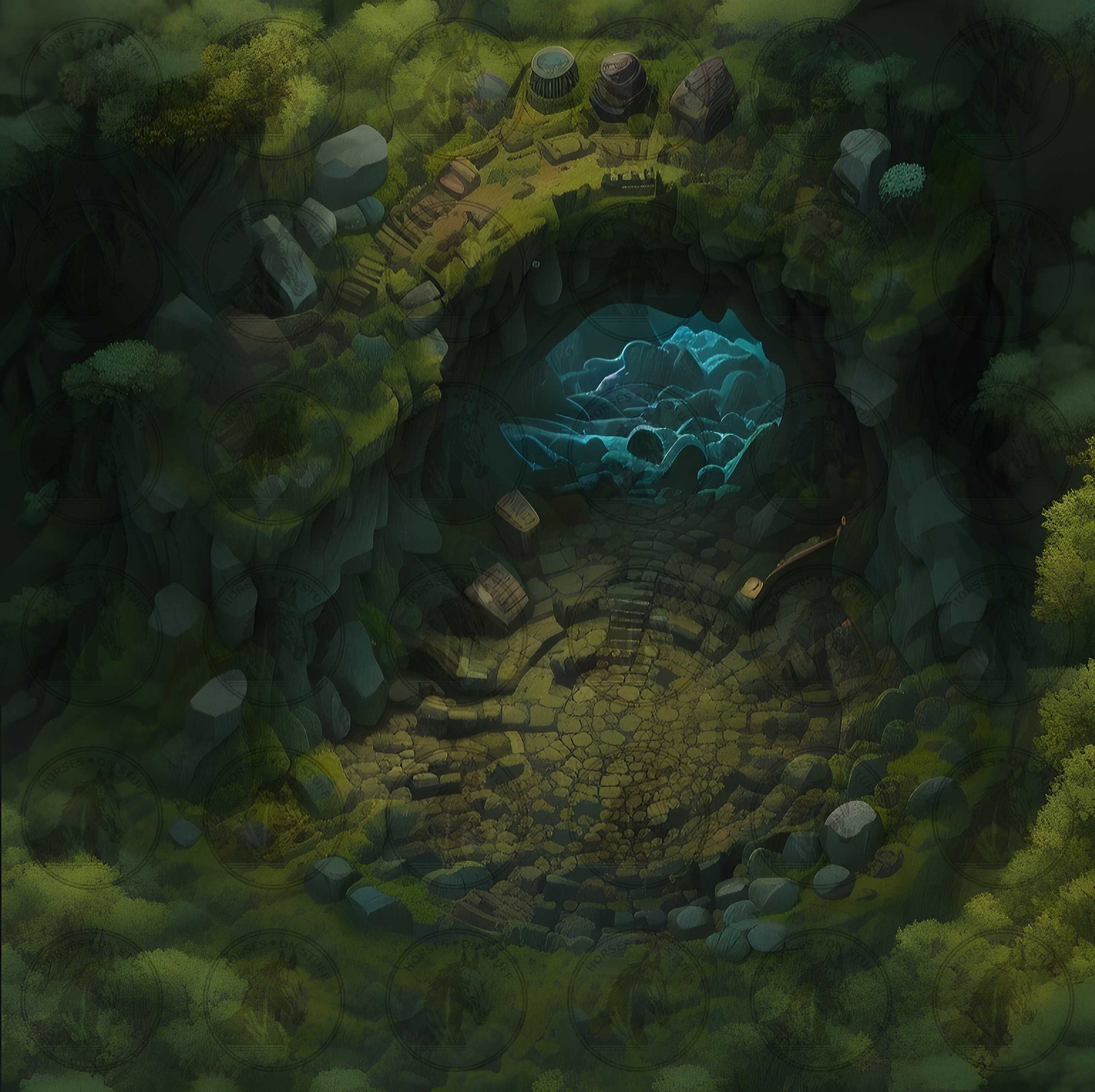 Enchanted Forrest Maps, Dnd Battle Map, D&D, Battlemap, Dungeons and ...