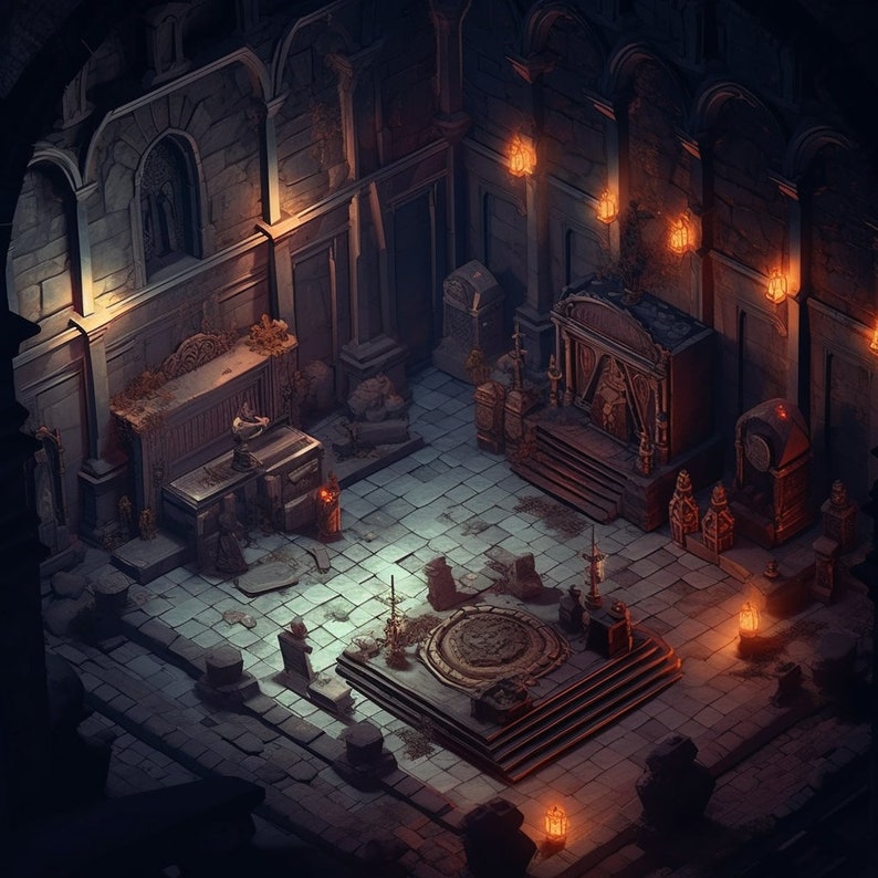 Magical Temple, Cathedral Altar Maps, Dnd Battle Map, D&D, Battlemap ...