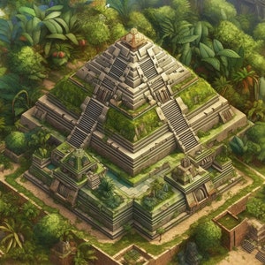 The Fallen Aztec Empire Maps, Dnd Battle Map, D&D, Battlemap, Dungeons ...