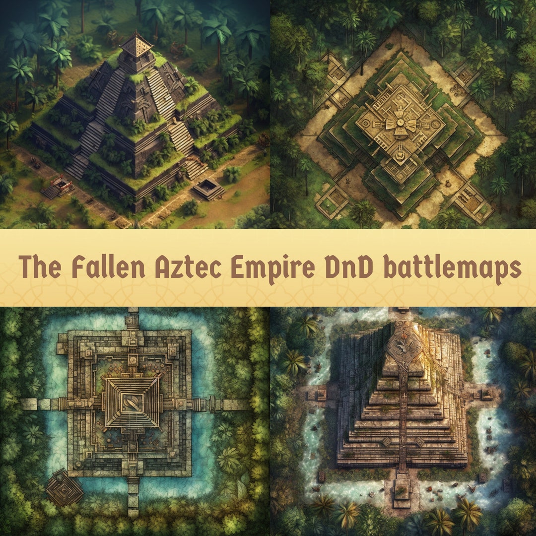 The Fallen Aztec Empire Maps, Dnd Battle Map, D&D, Battlemap, Dungeons ...