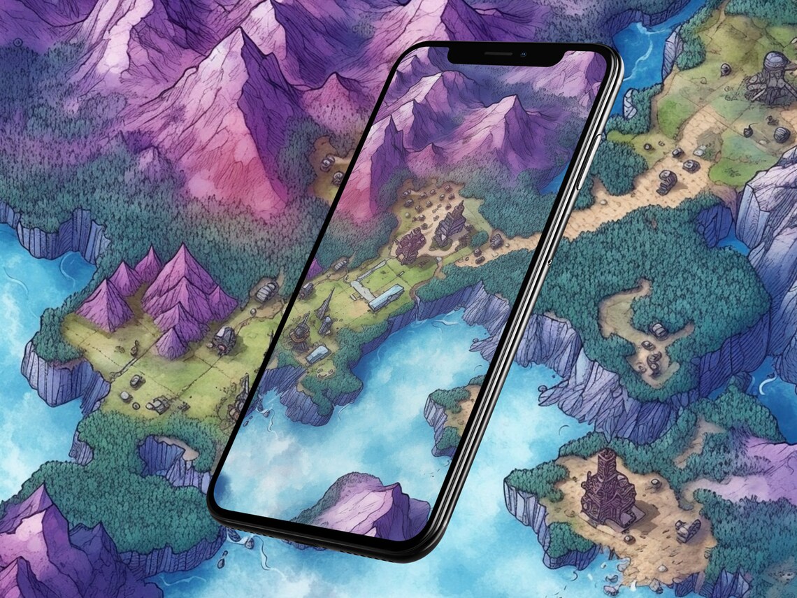 Maps of Forgotten Lands, Forests, Mountains, Valleys, Canyons, Dnd ...