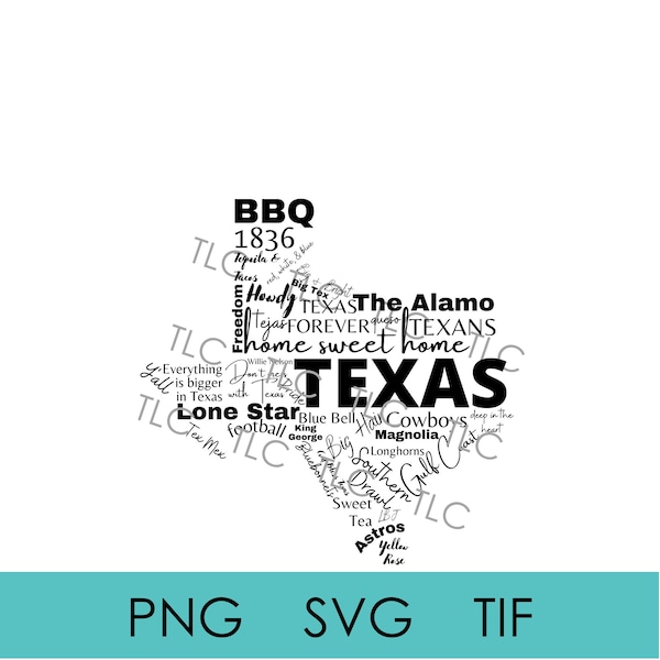 Texas Svg - Etsy