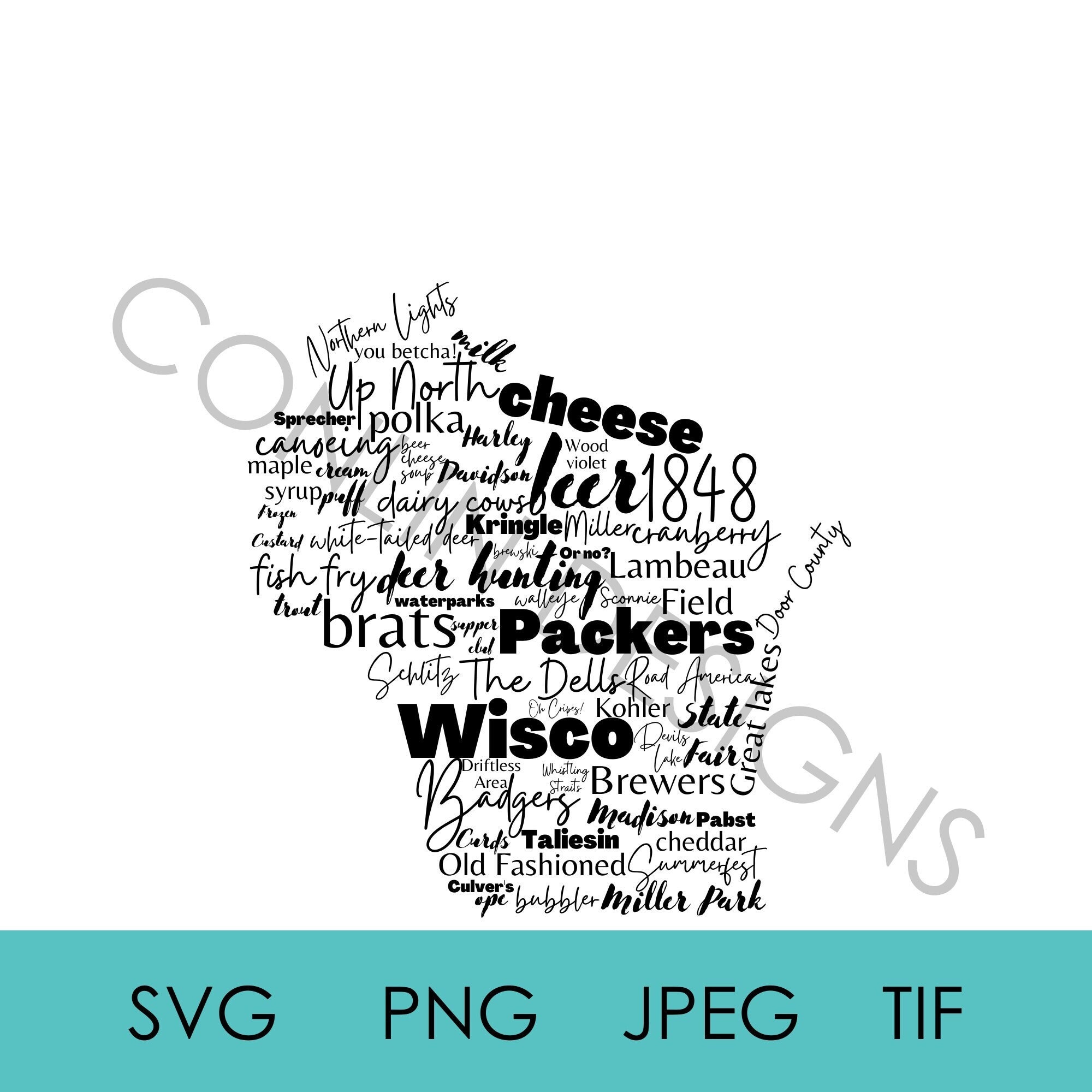 Wisconsin (kid Friendly Version) Svg Digital Download - Etsy