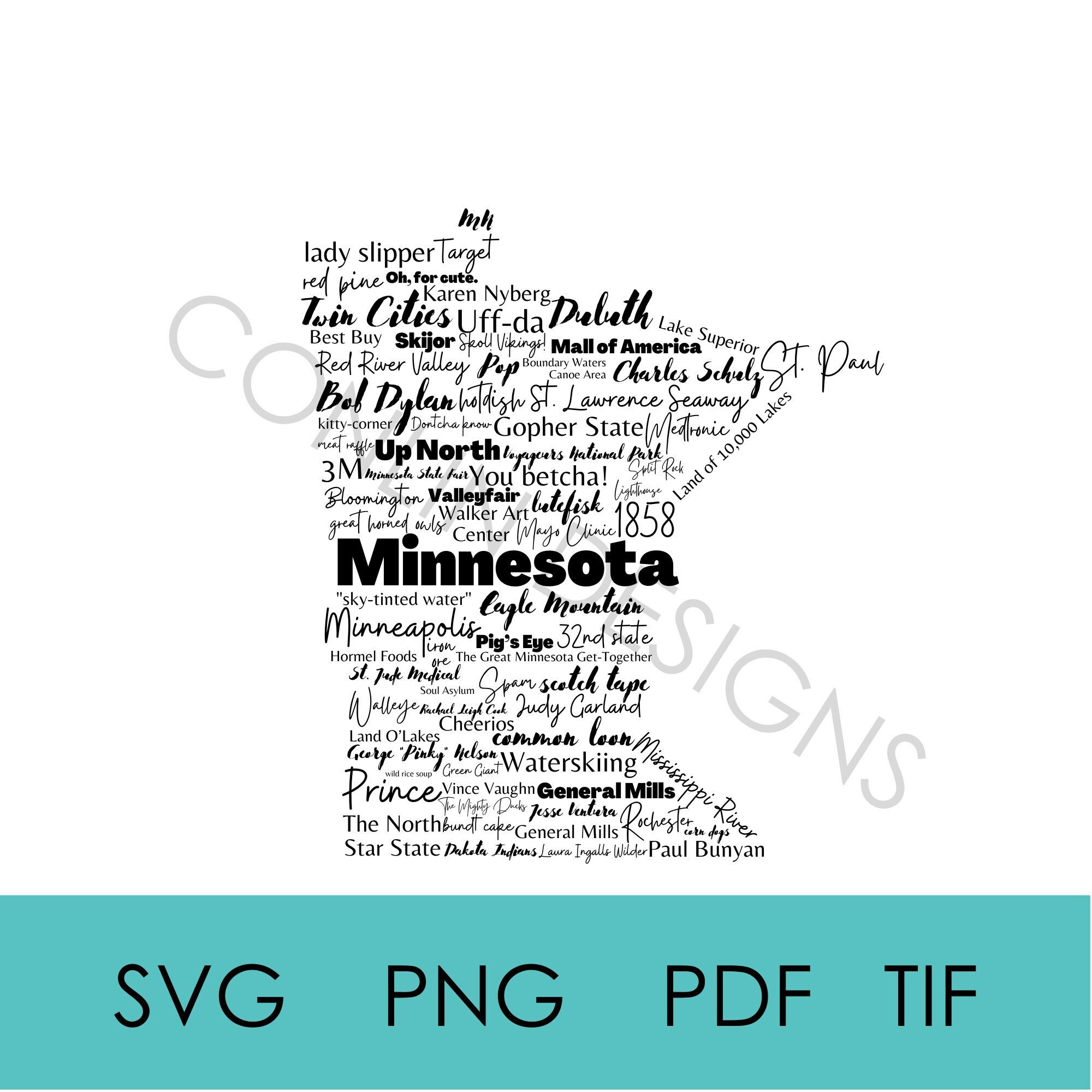 Minnesota Svg Digital Download - Etsy
