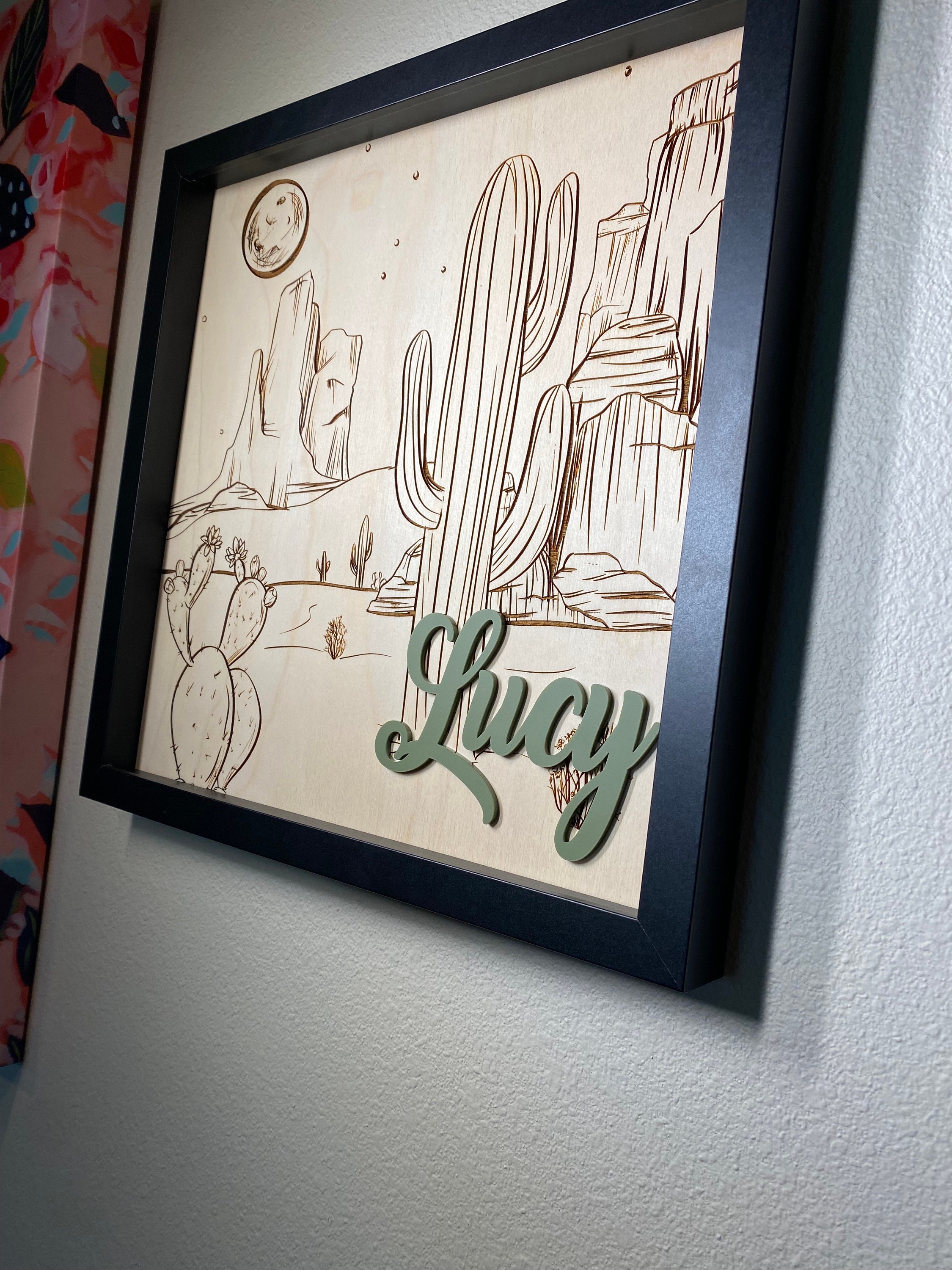 Custom Wall Art With Name Kids Room Custom Art Name Wall - Etsy