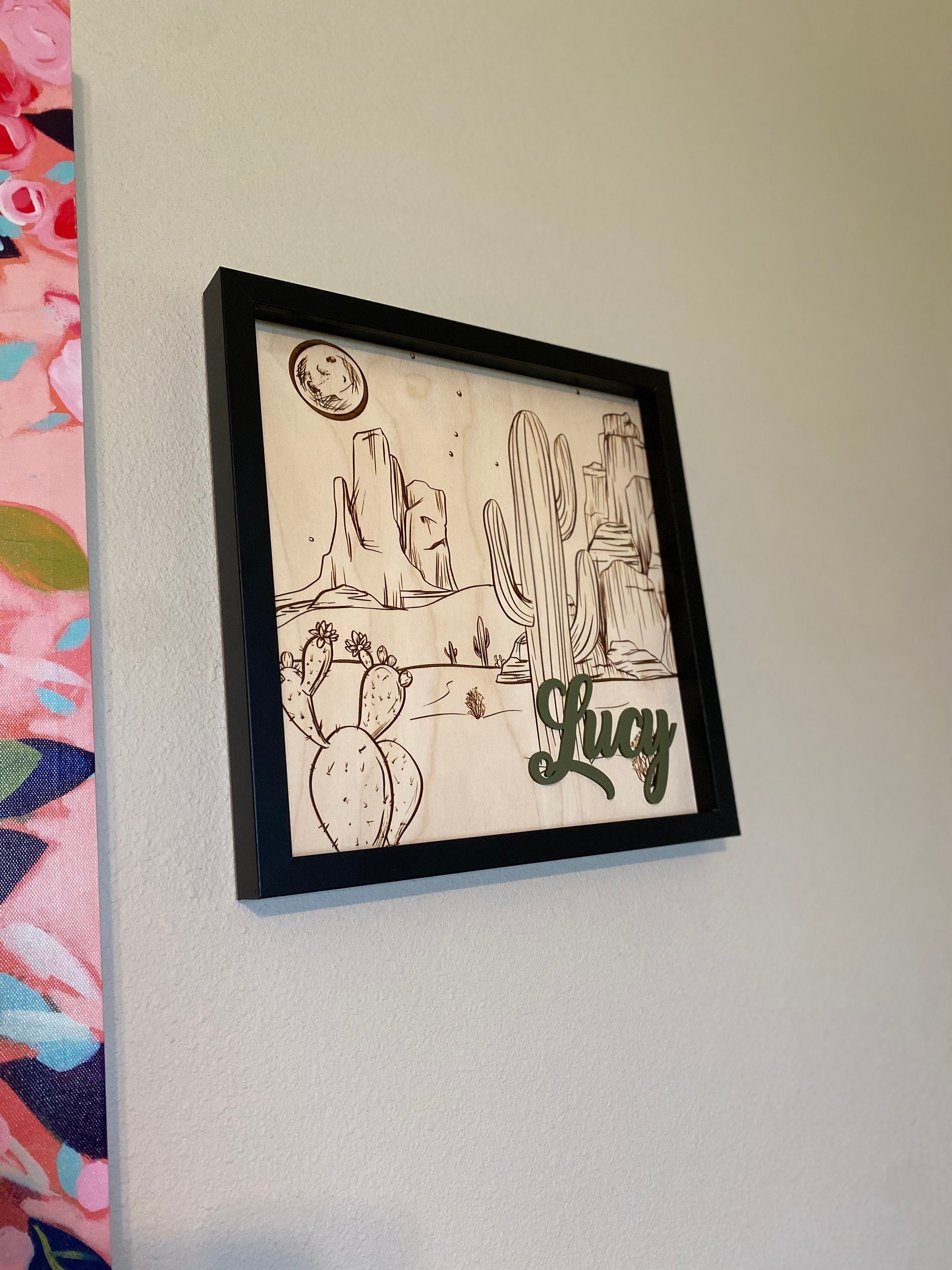 Custom Wall Art With Name Kids Room Custom Art Name Wall - Etsy