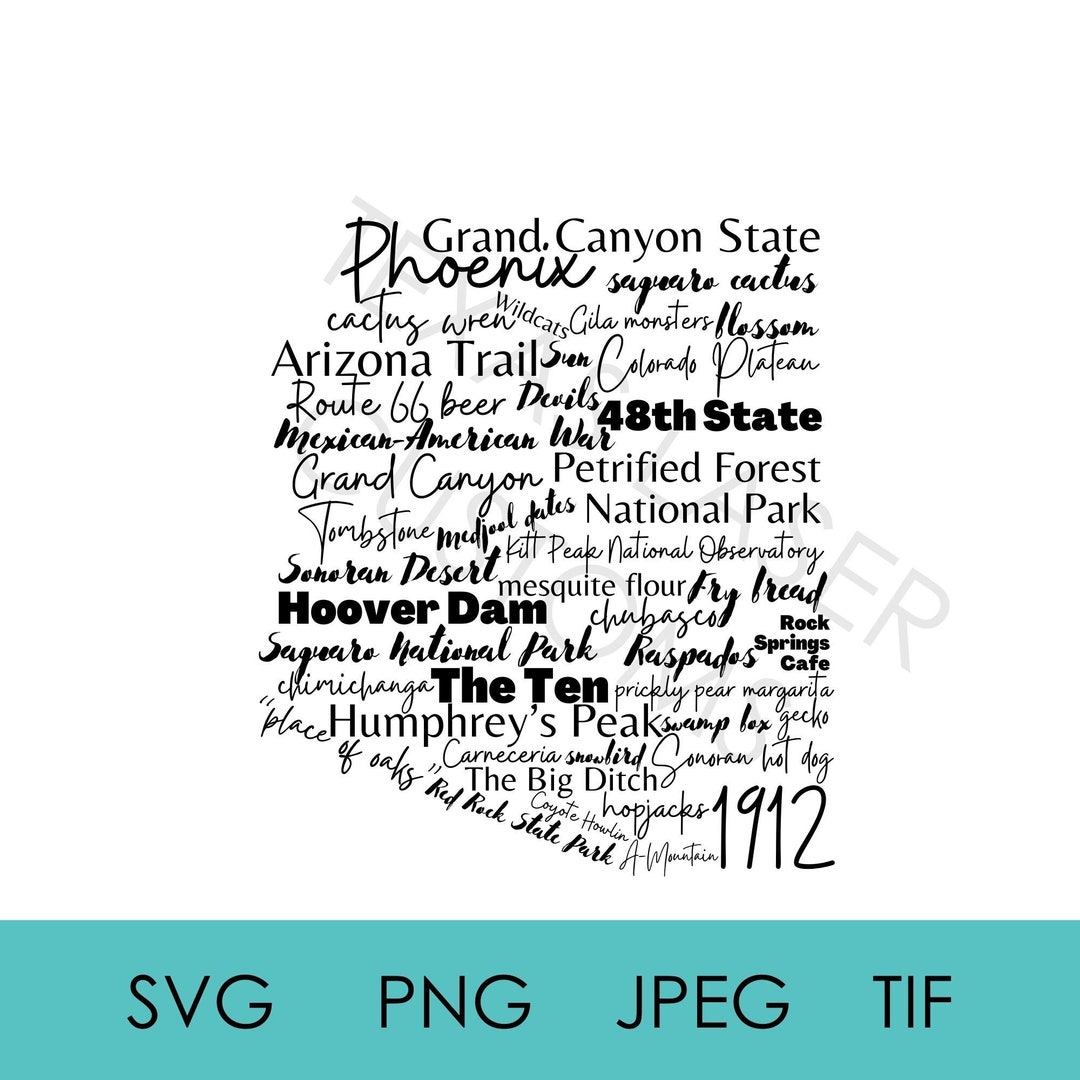 Arizona SVG Digital Download - Etsy