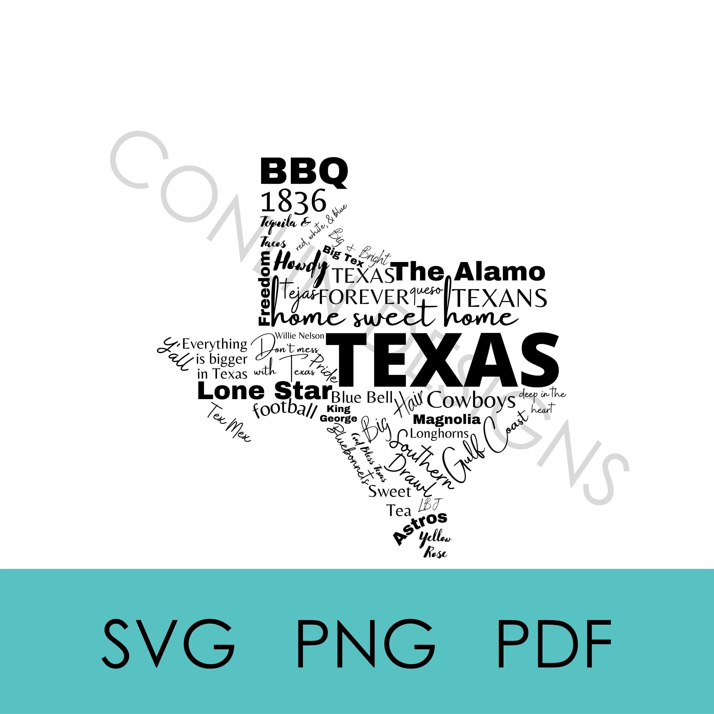 Texas Svg Digital Download - Etsy