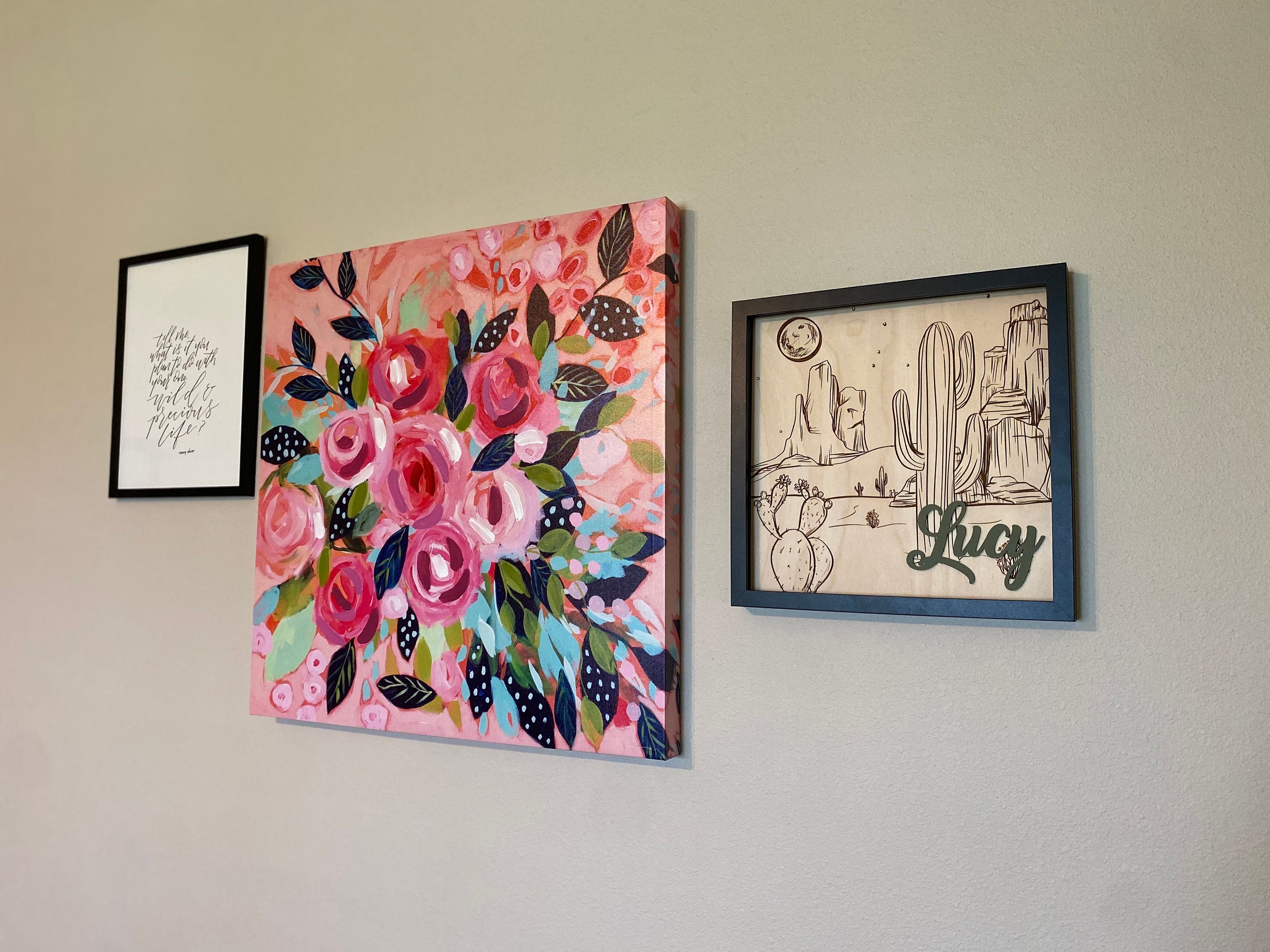 Custom Wall Art With Name Kids Room Custom Art Name Wall - Etsy