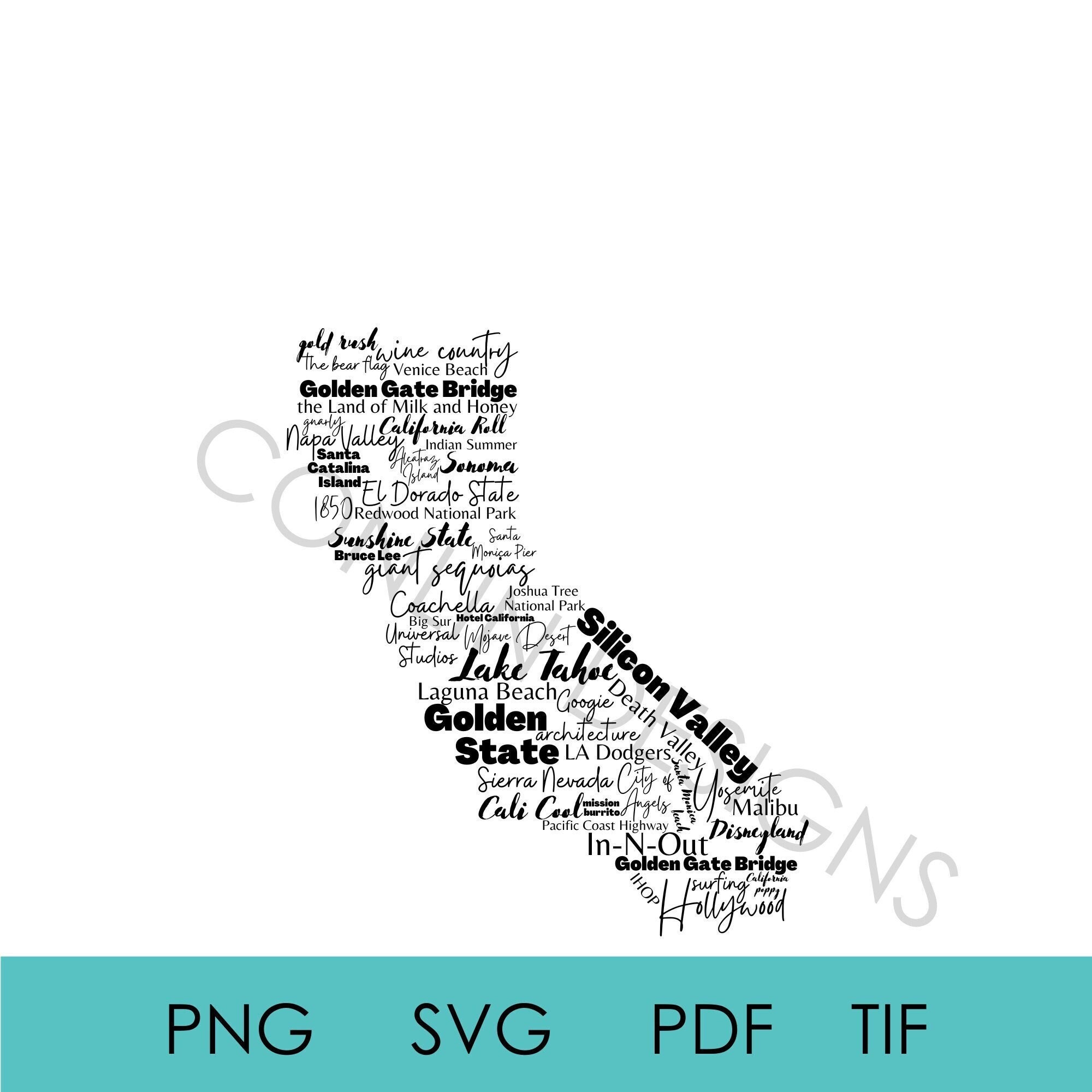 California Svg Digital Download - Etsy