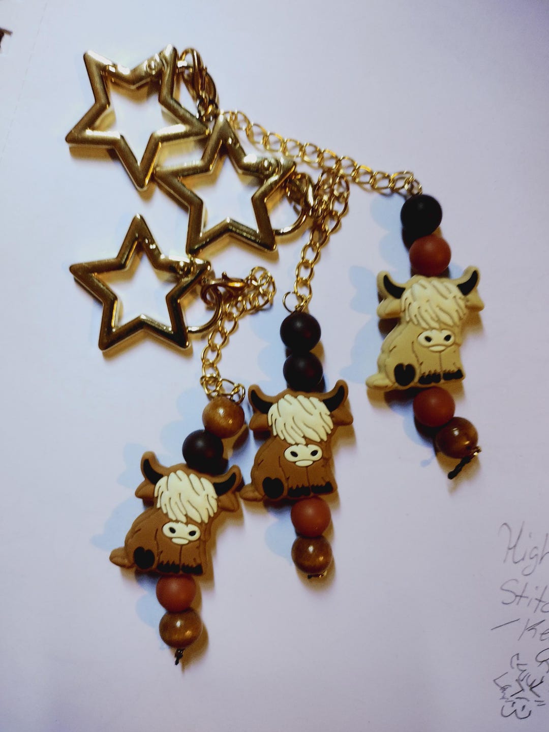 Highland Cow Stitch Marker/keychain - Etsy
